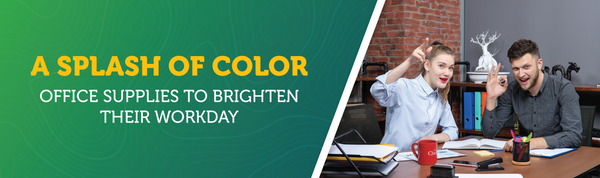 A Splash of Color: Office Supplies to Brighten Their Workday